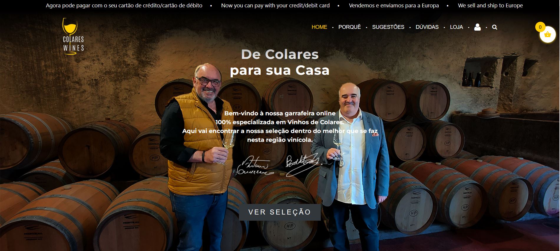 COLARES WINES - Garrafeira especializada Vinhos de Colares